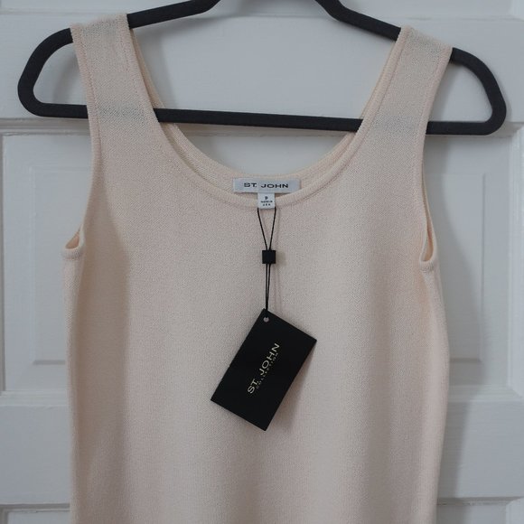 St. John | Tops | St John Tank In Cream | Poshmark